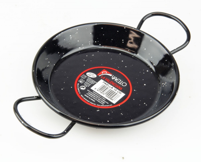 The Paella Company - 15cm Enamelled Steel Tapas Pan - Vaello "La ...
