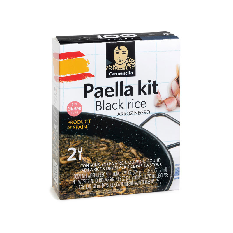 The Paella Company - Arroz Negro (Black Rice) Paella Kit - 2 Servings